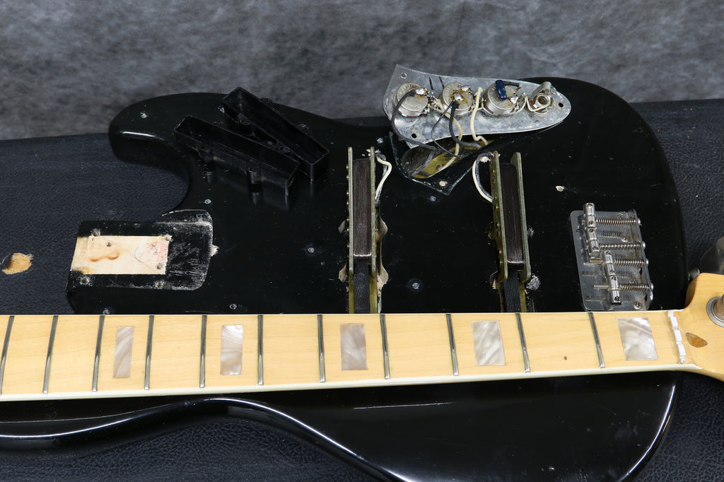 1974 Fender Jazz Bass, Black, Pearl Inlays – Andy Baxter Bass & Guitars