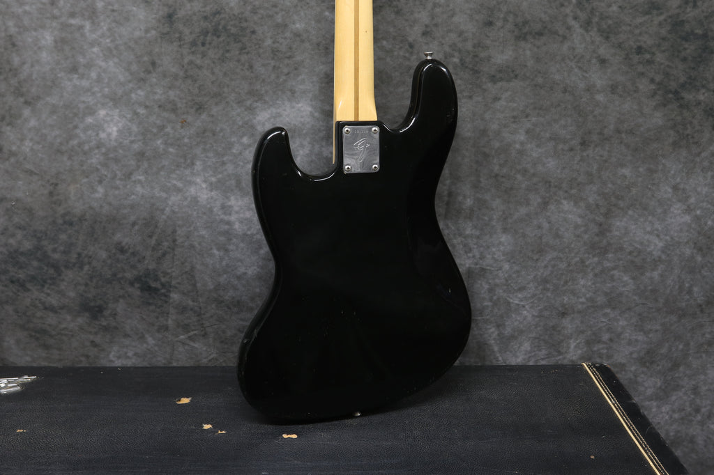 1974 Fender Jazz Bass, Black, Pearl Inlays – Andy Baxter Bass & Guitars
