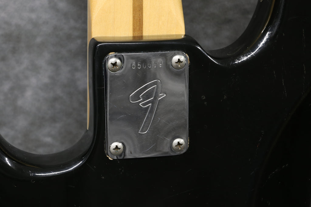 1974 Fender Jazz Bass, Black, Pearl Inlays – Andy Baxter Bass & Guitars