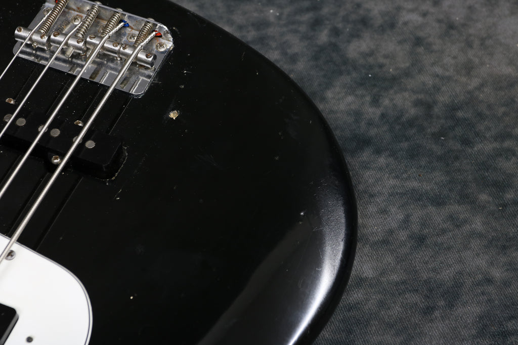 1974 Fender Jazz Bass, Black, Pearl Inlays – Andy Baxter Bass & Guitars