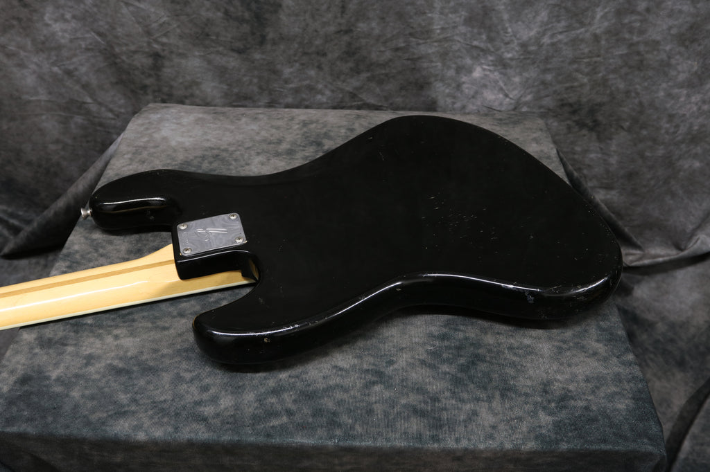 1974 Fender Jazz Bass, Black, Pearl Inlays – Andy Baxter Bass & Guitars