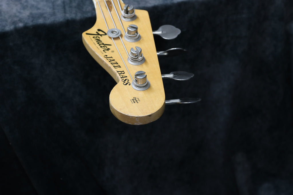 1974 Fender Jazz Bass, Black, Pearl Inlays – Andy Baxter Bass & Guitars