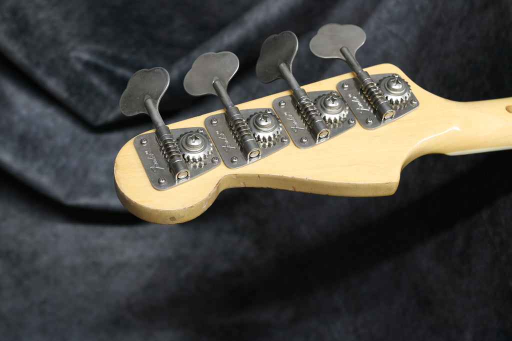 1974 Fender Jazz Bass, Black, Pearl Inlays – Andy Baxter Bass & Guitars