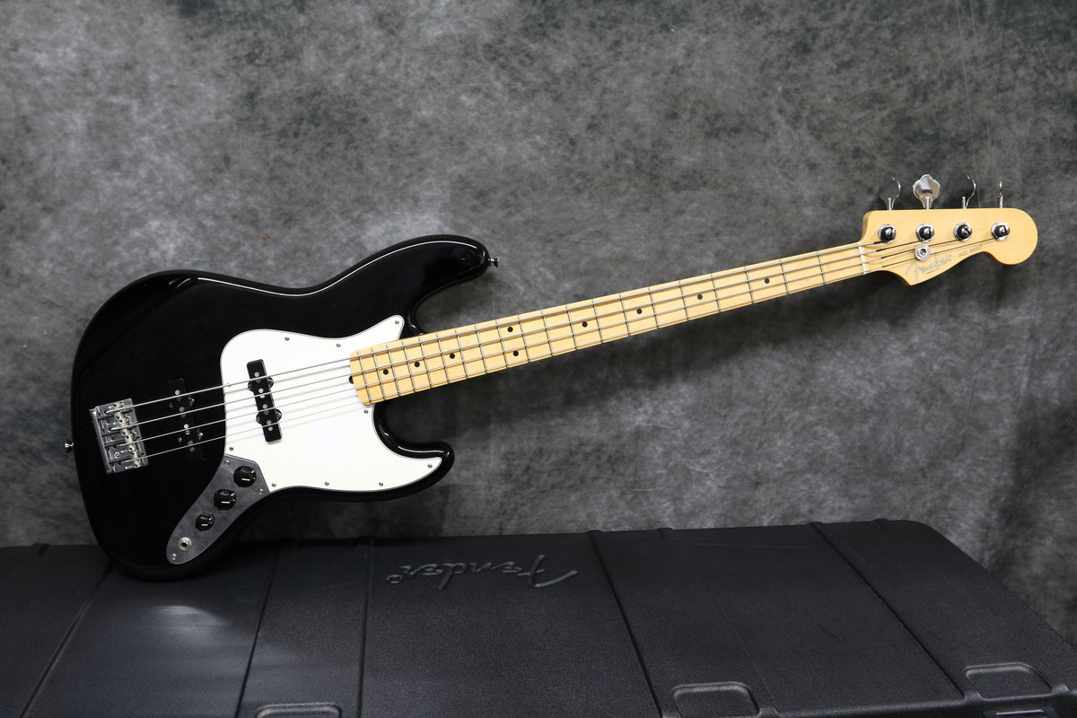 2012 Fender American Standard Jazz Bass, Black – Andy Baxter Bass & Guitars