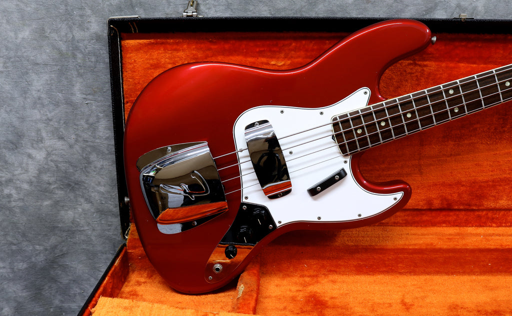 1966 Fender Jazz Bass, Candy Apple Red - Dot & Bound – Andy Baxter Bass ...