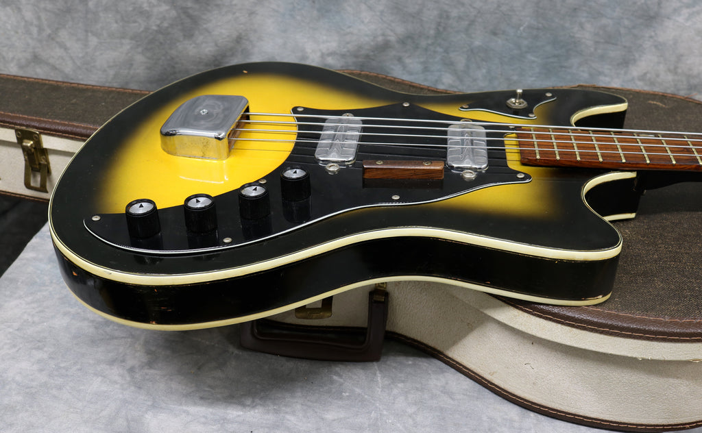 1966 Kay K592 Truetone Bass - Sunburst – Andy Baxter Bass & Guitars