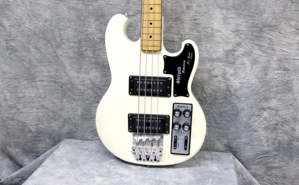 1979 Shergold Modulator, White – Andy Baxter Bass & Guitars