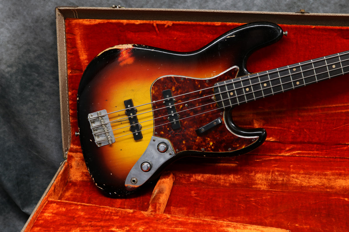 1961 Fender "Stack Knob" Jazz Bass, Sunburst Refinish – Andy Baxter ...
