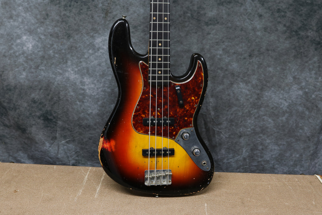 1961 Fender "Stack Knob" Jazz Bass, Sunburst Refinish – Andy Baxter ...