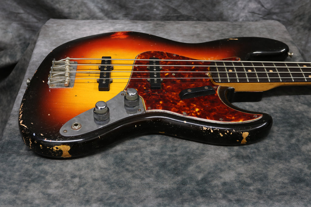 1961 Fender "Stack Knob" Jazz Bass, Sunburst Refinish – Andy Baxter ...