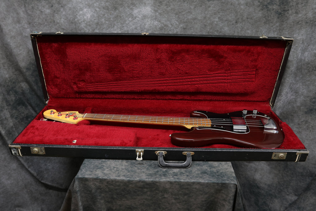 1978 Fender Precision Bass, Wine Red – Andy Baxter Bass & Guitars